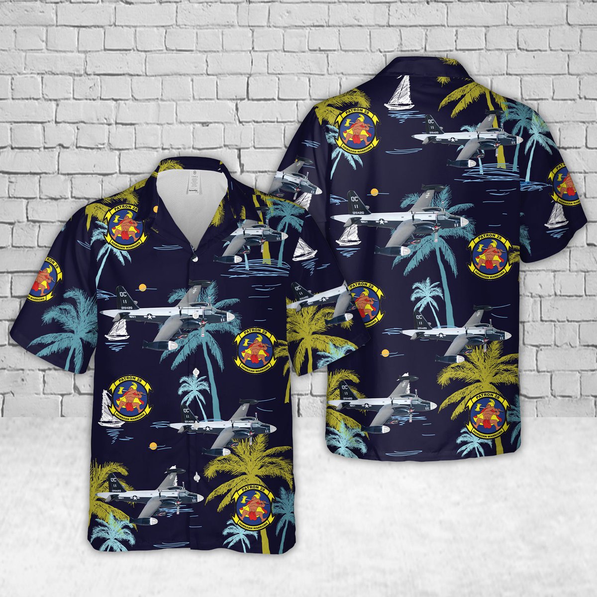 US Navy VP-28 Hawaiian Warriors 1961 P2V5 Hawaiian Shirt