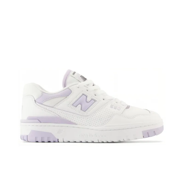 New Balance 550 White Lilac Bbw550bv Running Sneakers - Fanshubus.com