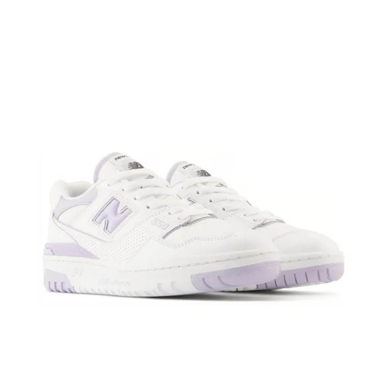 New Balance 550 White Lilac Bbw550bv Running Sneakers - Fanshubus.com